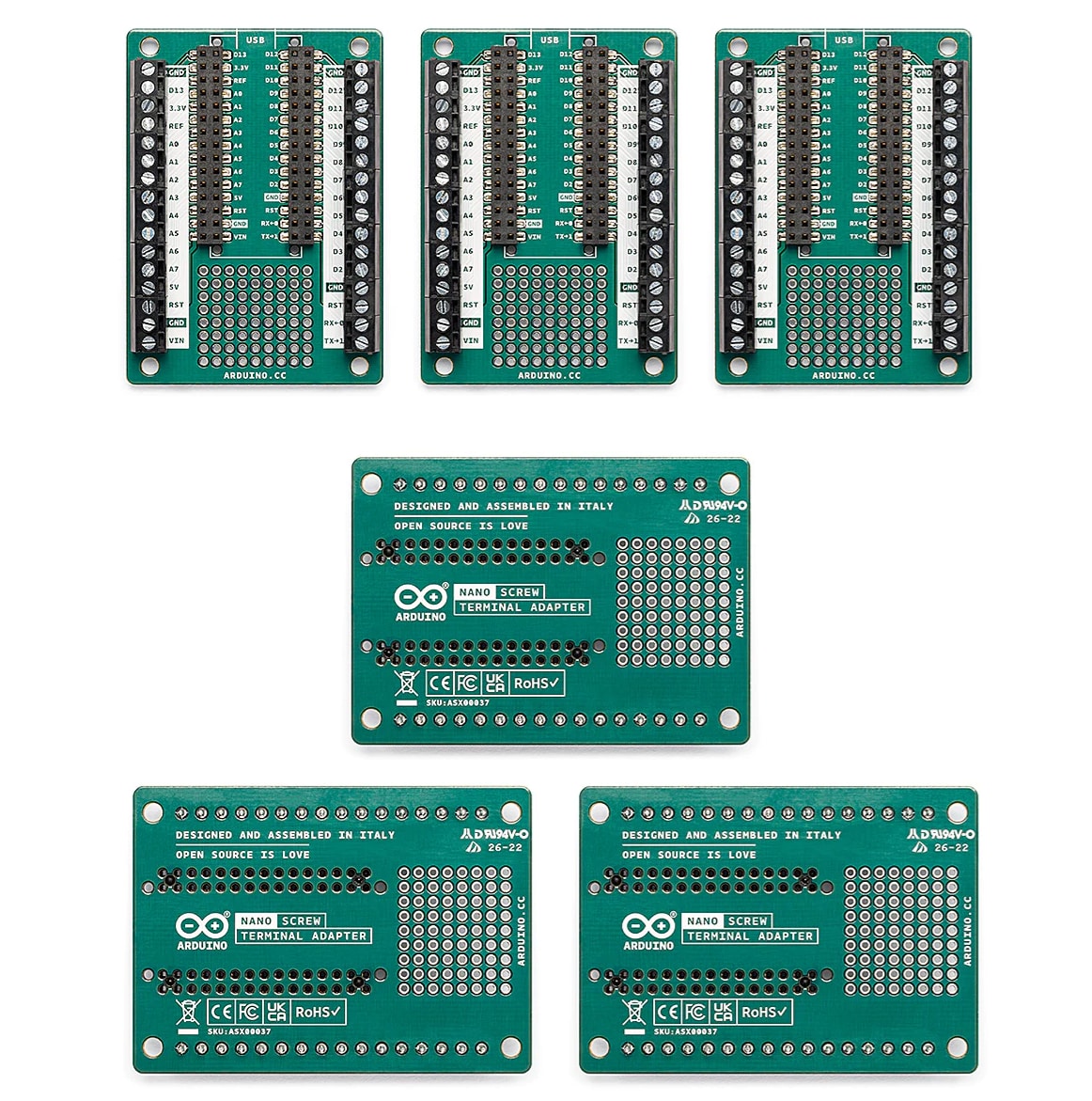 Nano-Schraubanschluss-Adapter - Arduino | Mouser